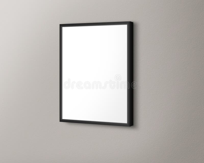 3d Illustration of White Blank Rectangular Vertical Light Signboard ...