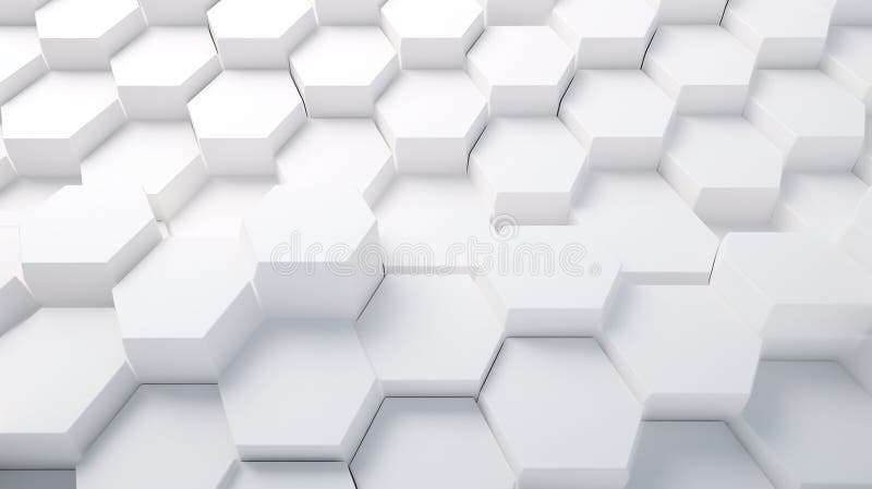 3D Illustration White Geometric Hexagon Abstract Background. Surface ... 3D Illustration White Geometric Hexagon Abstract Background. Surface ...