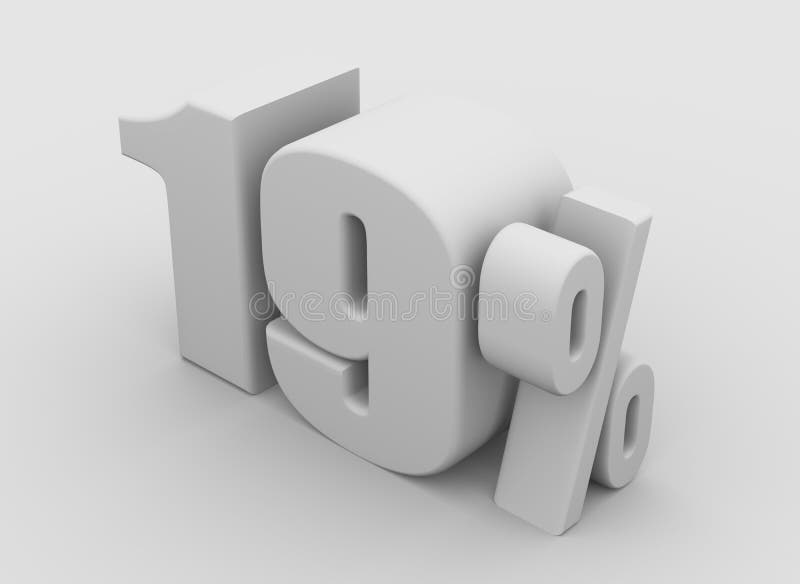 Nineteen Percent Chart, 19 Percentage Diagram, Vector Circle Chart ...