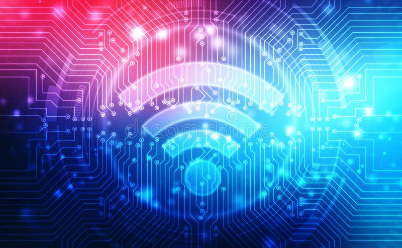 WiFi Internet Network Connection Background, Wireless High Speed ...