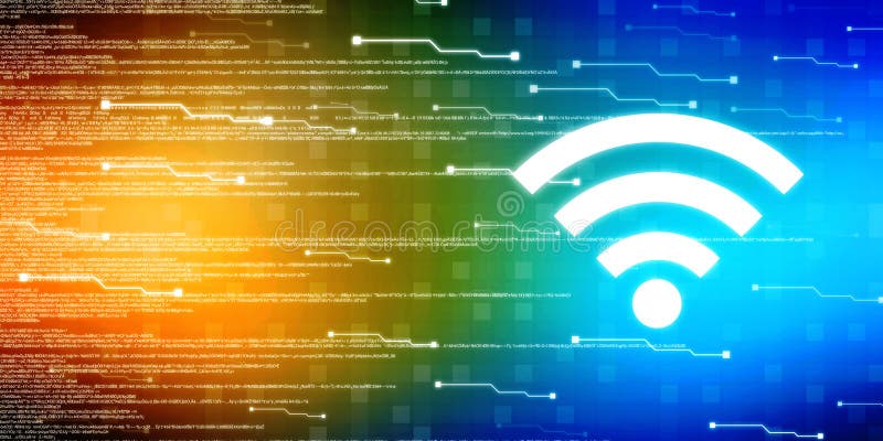 2d Illustration WIFI Symbol Sign, WIFI Internet Network Connection ... 2d Illustration WIFI Symbol Sign, WIFI Internet Network Connection ...