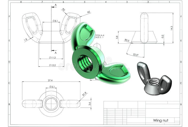 Bolt Wing Nut Stock Illustrations – 123 Bolt Wing Nut Stock ...