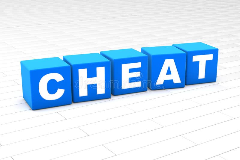 3D Illustration of the Word Cheat Stock Illustration - Illustration of ...