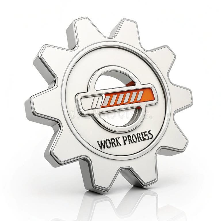 3D Illustration of Work in Progress Icon Isolated on White Background ...