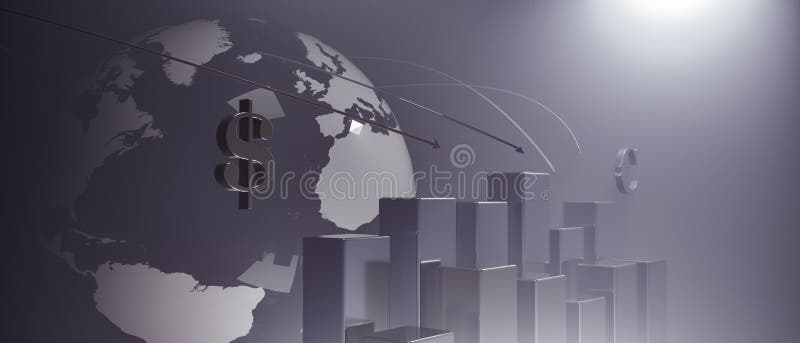 World map economy concept stock illustration. Illustration of digital ...