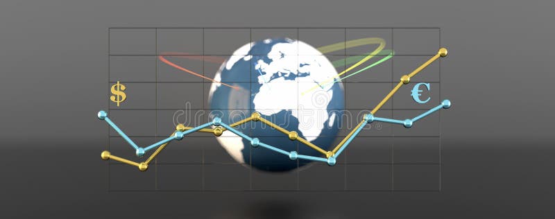 World map economy concept stock illustration. Illustration of digital ...