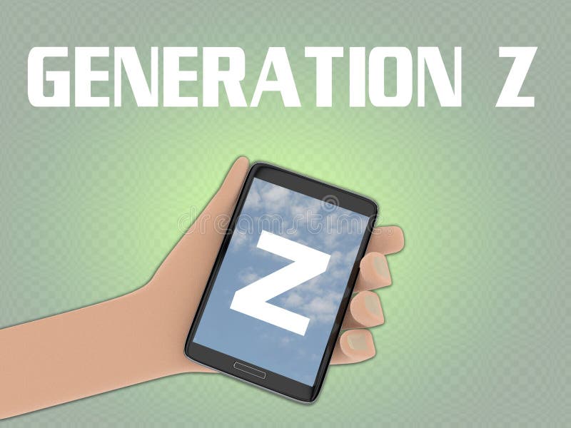 GENERATION Z concept stock illustration. Illustration of demographic ...