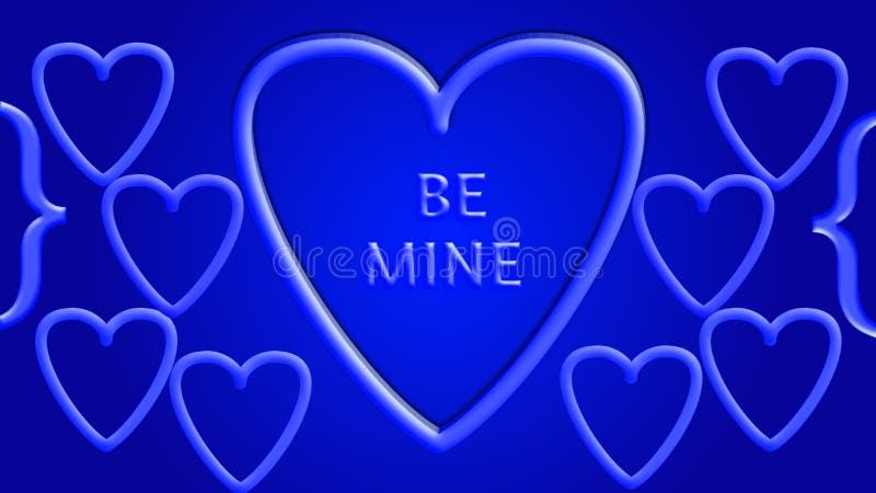 3D Illustrations Be Mine Text, and Abstract Background or Pc Desktop ...