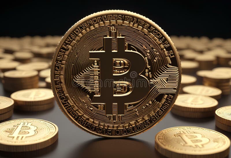 3d Illustrative Image of Bitcoin Currency Stock Illustration ...