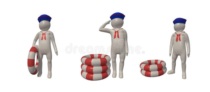 3d Illustrator, 3d Rendering of the White Character on White Backgroud ...