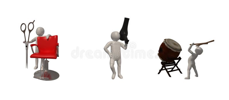 3d Illustrator, 3d Rendering of the White Character on White Backgroud ...