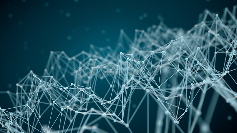 Abstract network concept stock illustration. Illustration of chart ...
