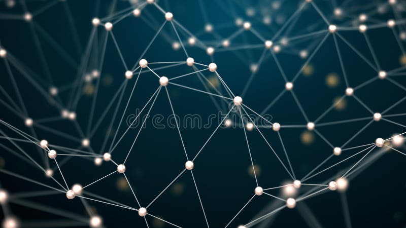 Abstract network concept stock illustration. Illustration of futuristic ...