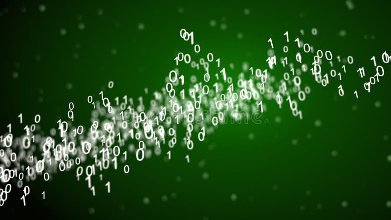 Image of Abstract Network with Binary Code Stock Illustration ...