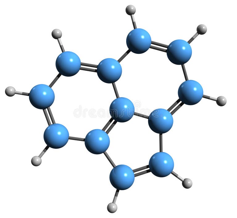 3D Image of Acenaphthylene Skeletal Formula Stock Illustration ...