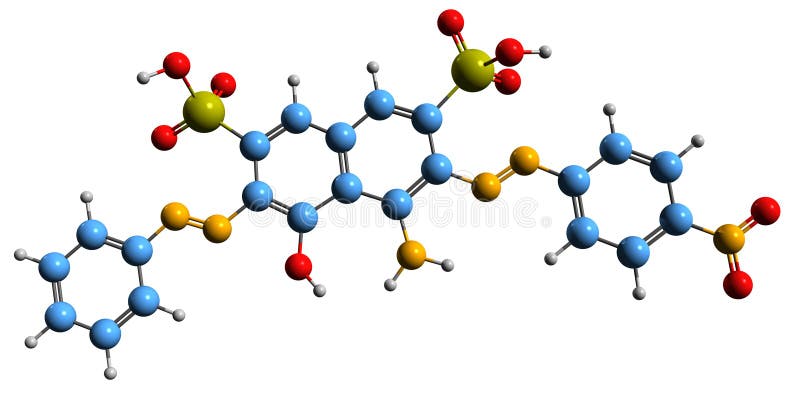 3D Image of Naphthalene Skeletal Formula Stock Illustration ...