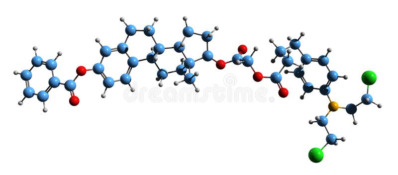 3D Image of Atrimustine Skeletal Formula Stock Illustration ...
