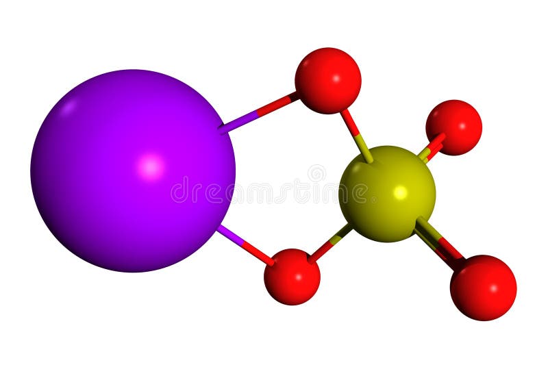 3D Image of Barium Sulfate Skeletal Formula Stock Illustration ...