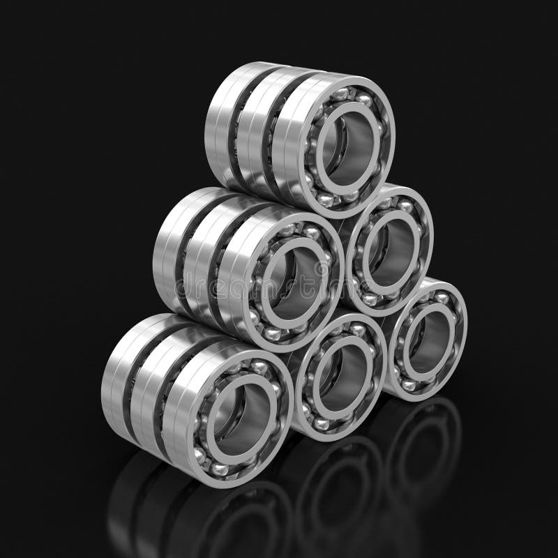 3d image of Bearings stock illustration. Illustration of conveyor ...