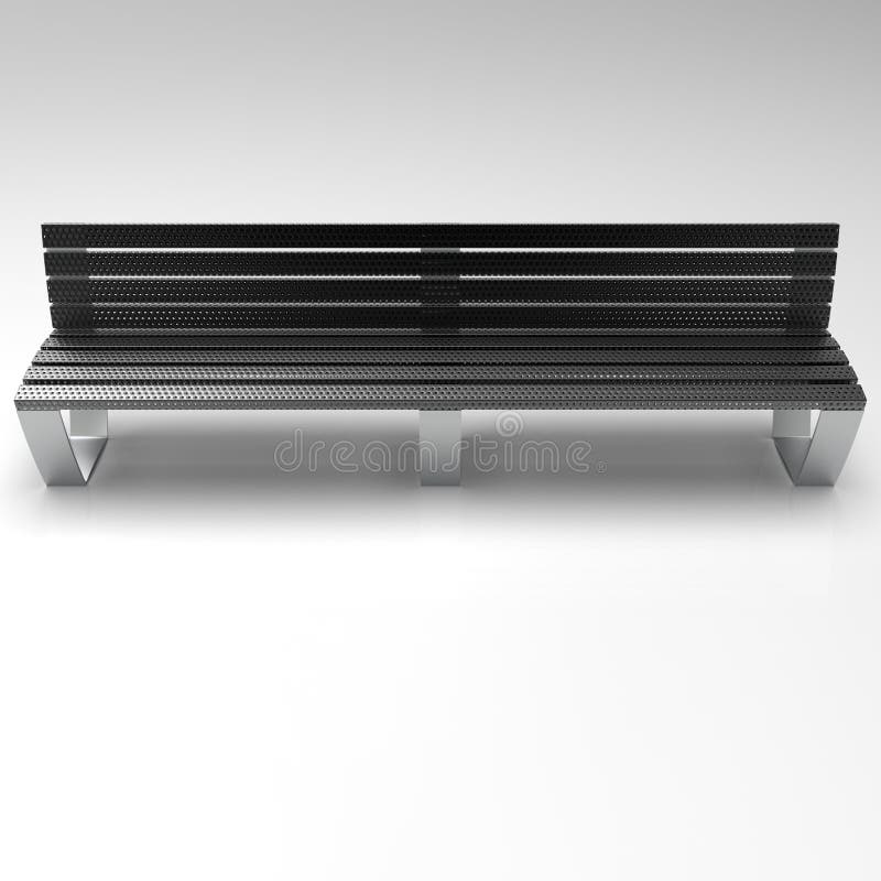 3D Image Bench Campus Line B 2 Stock Illustration - Illustration of ...