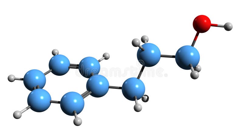 3D Image of Propanol Skeletal Formula Stock Illustration - Illustration ...