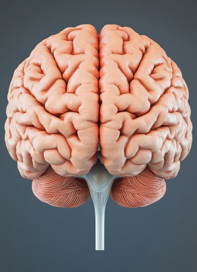 A 3D Image of a Brain with a Red Light is Shown Alongside a Brain Model ...