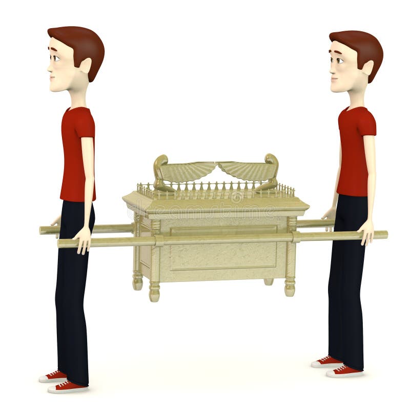 Cartoon Characters with Ark Stock Illustration - Illustration of toon ...