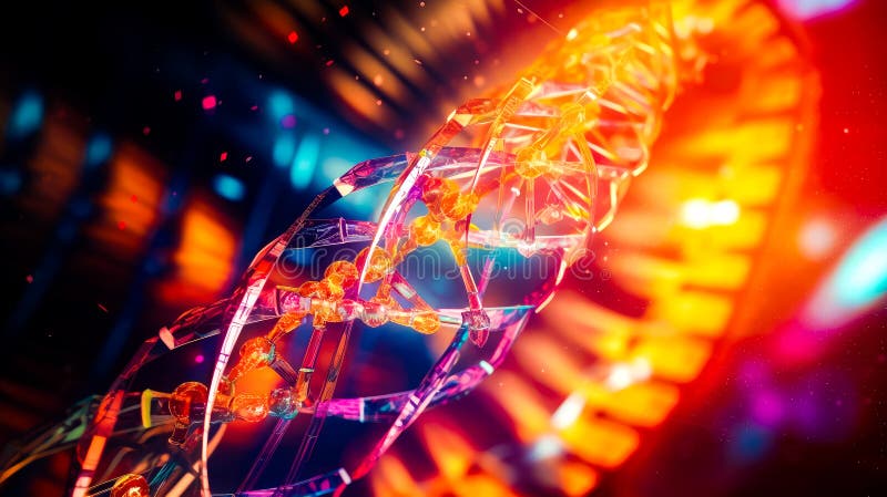 3d Image of Colorful Structure with Bright Light in the Background ...