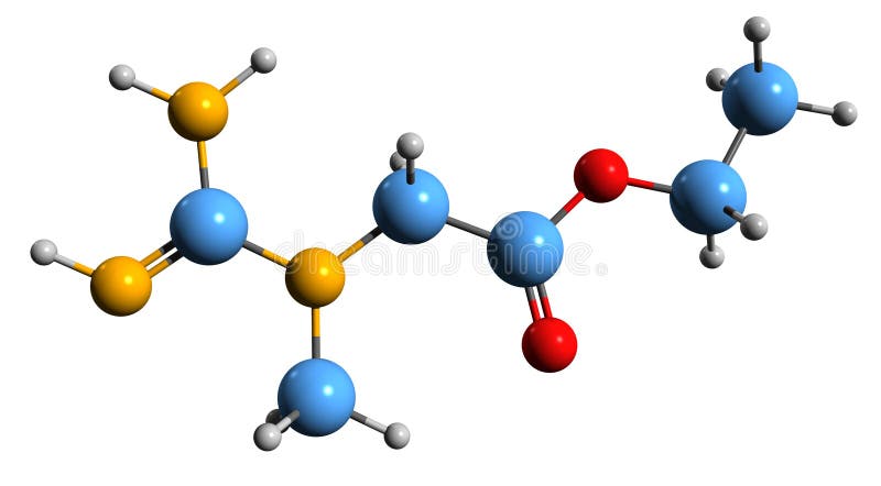 Phosphocreatine, Creatine Phosphate, Molecular Structures, 3d Model ...