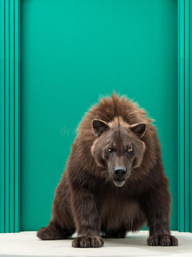 3d Image of a Cute Furry Bear Stock Illustration - Illustration of shot ...