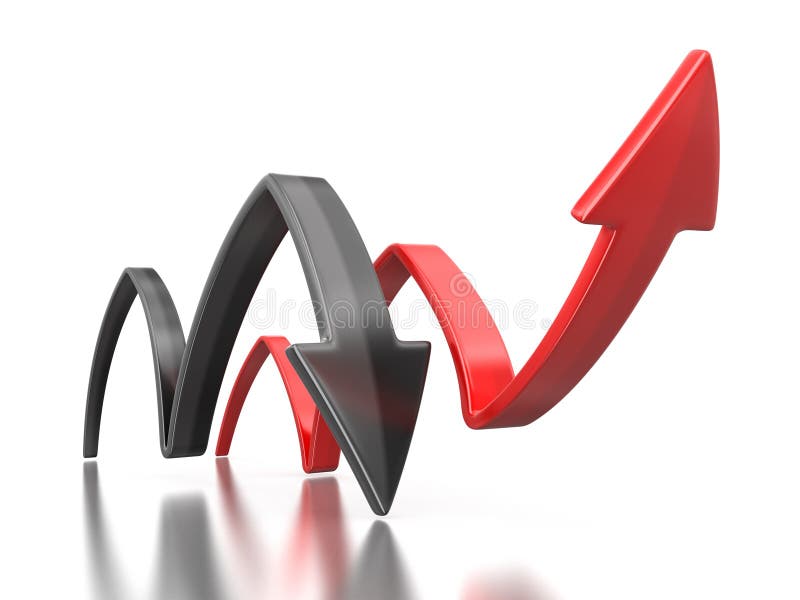 3d image of 3d arrows stock illustration. Illustration of arranging ...