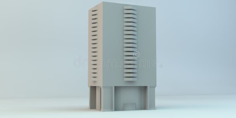3d building render. stock illustration. Illustration of digital - 115738081