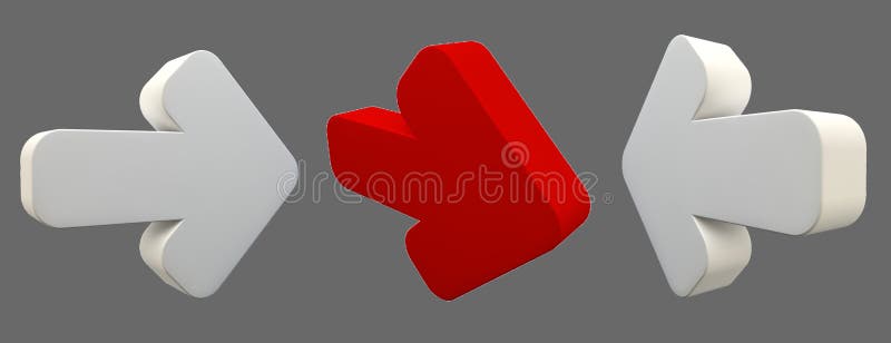 Volume Arrow with Numbering To Illustrate Graphs and Diagrams Stock ...