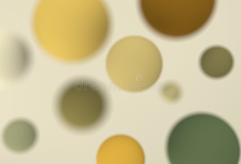 3D Image of Delicate Ball Background - Pastel Sphere with DOF Effect ...