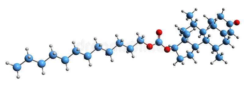 3D Image of Dimethandrolone Dodecylcarbonate Skeletal Formula Stock ...