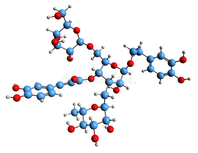 3D Image of Echinacoside Skeletal Formula Stock Illustration ...