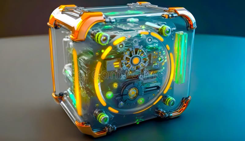 3d Image of an Electronic Device on Table. Generative AI Stock ...