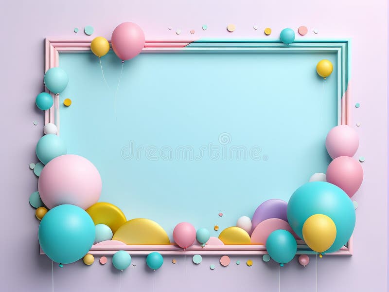 3d Image of Empty Space , Colorful Background for Product Display ...
