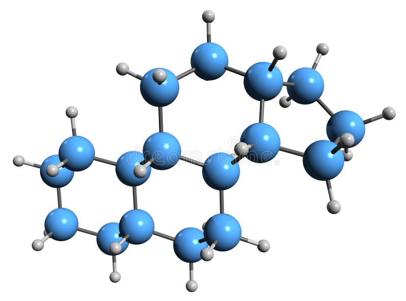3D Image of Gonane Skeletal Formula Stock Illustration - Illustration ...