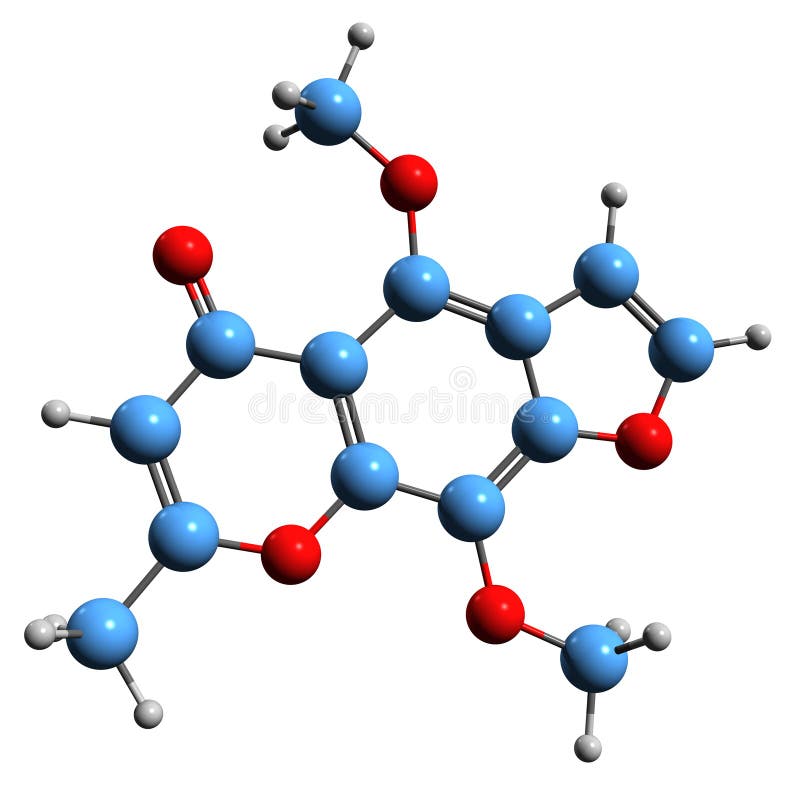 3D Image of Hellin Skeletal Formula Stock Illustration - Illustration ...