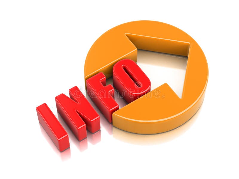 3d image of Info stock illustration. Illustration of isolated - 88030258
