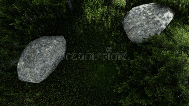 Illustration of a Designed Landscape Landscape Stock Image - Image of ...