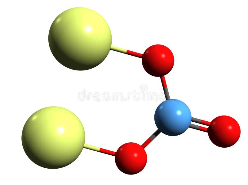3D Image of Lithium Carbonate Skeletal Formula Stock Illustration ...