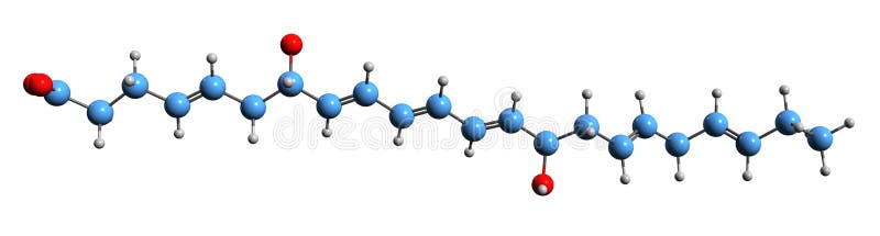 3D Image of Maresin 1 Skeletal Formula Stock Illustration ...