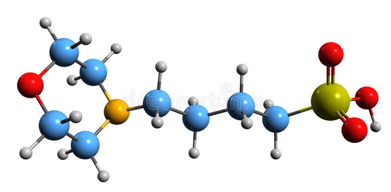 3D Image of MOBS Skeletal Formula Stock Illustration - Illustration of ...