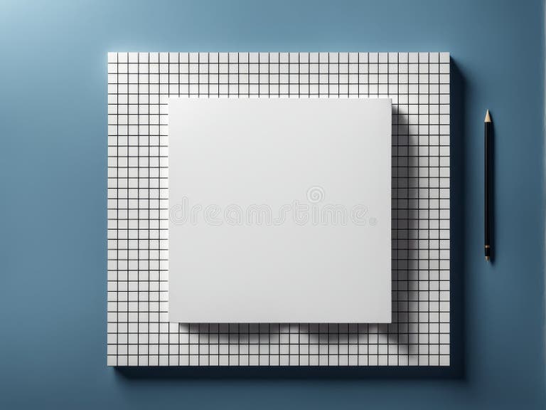 3d Image of a Modern White and Blue Square Billboard Stock Illustration ...