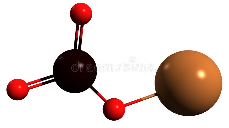 3D Image of Potassium Iodate Skeletal Formula Stock Illustration ...