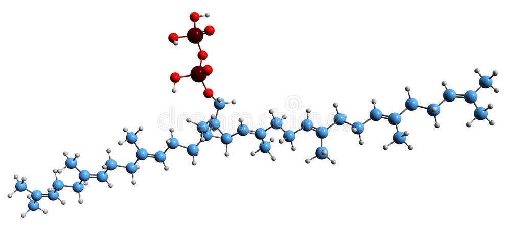3D Image of Prephytoene Diphosphate Skeletal Formula Stock Illustration ...