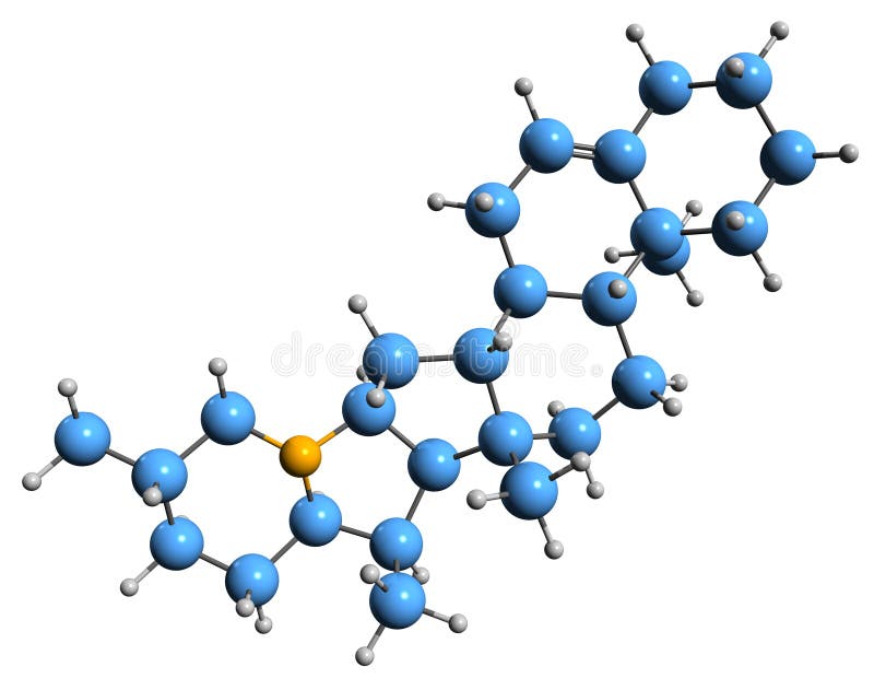Solanidine Potato Toxin Molecule. Skeletal Chemical Formula Stock ...