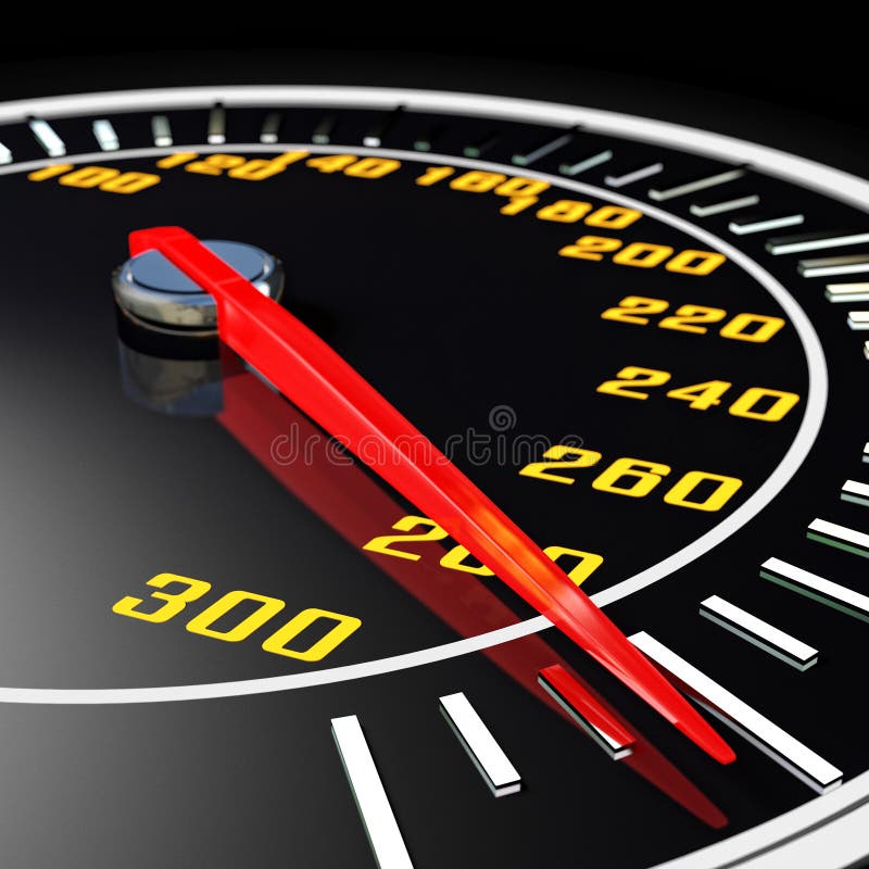 3d image of speedometer stock illustration. Illustration of drive ...